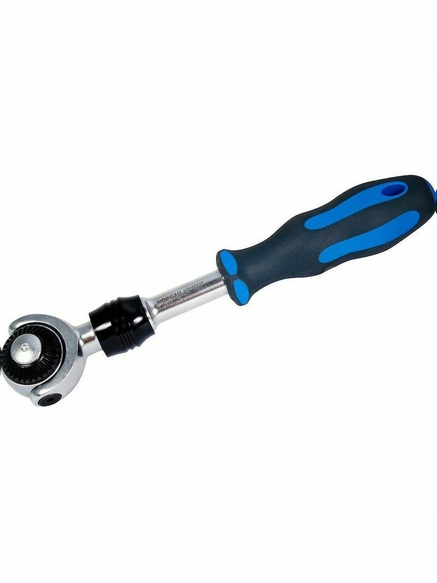 Трещотка NORGAU Industrial с механизмом переключения и поворотной головкой 3/8"