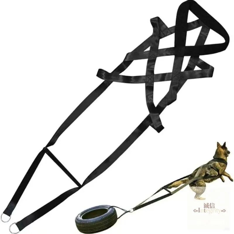 Ездовая шлейка для собак для тренировок, вейтпуллинга и катания на санях, Усиленная Y-образная упряжь для крупных пород (хаски, маламут, овчарка), для развития мышц