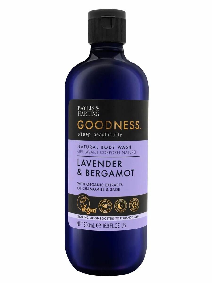 Baylis & Harding, Goodness Sleep Lavender & Bergamot, Гель для душа, 500 мл