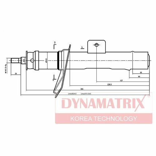 Амортизатор подвески гидравлический Dynamatrix-Korea DSA633838