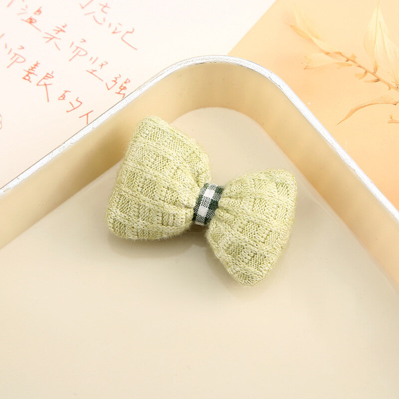 Трёхмерный бантик вафельного цвета с хлопковым наполнителем, аксессуар для волос, детали для рукоделия, декоративные элементы для одежды кукол, материалы для украшения шляп, креативный набор материало