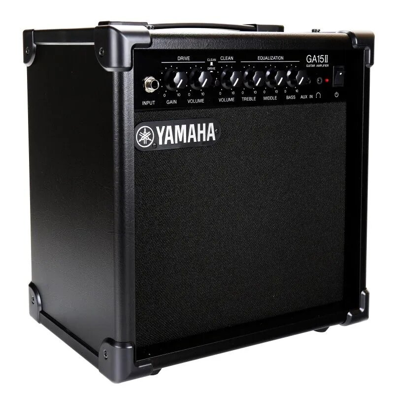 Гитарный комбоусилитель Yamaha GA15II для электрогитары, портативный, черный матовый, Индонезия, GA15II[Искажение/Портативный] — фото 1
