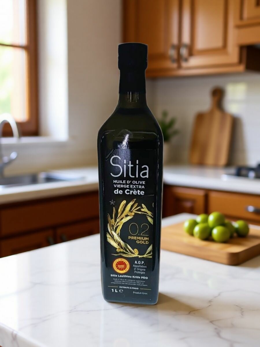 Оливковое масло Extra Virgin Sitia 0.2% кисл,1л, Греция