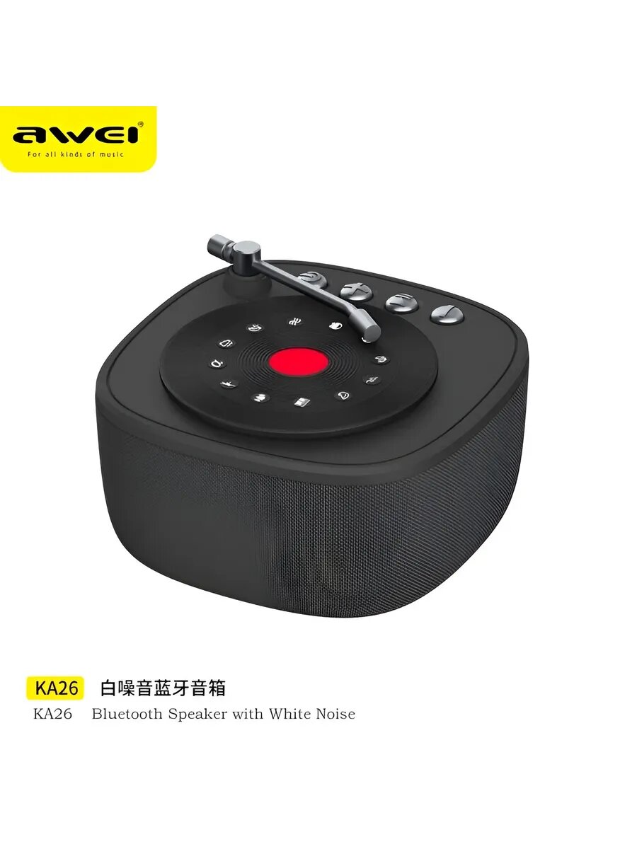 Портативная колонка Awei "KA-26", Bluetooth 5,0, 6Вт, черная