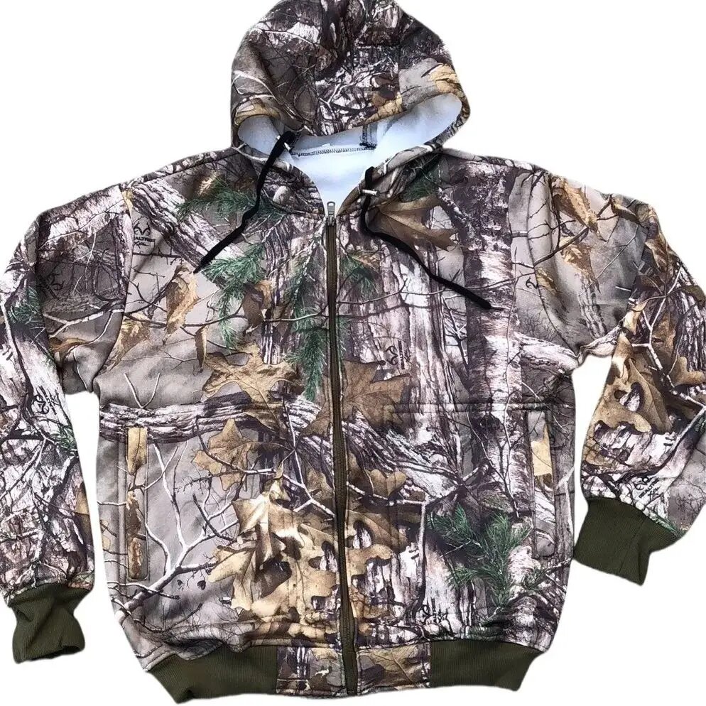 Мужское камуфляжное флисовое пальто NANFOO, 2XL