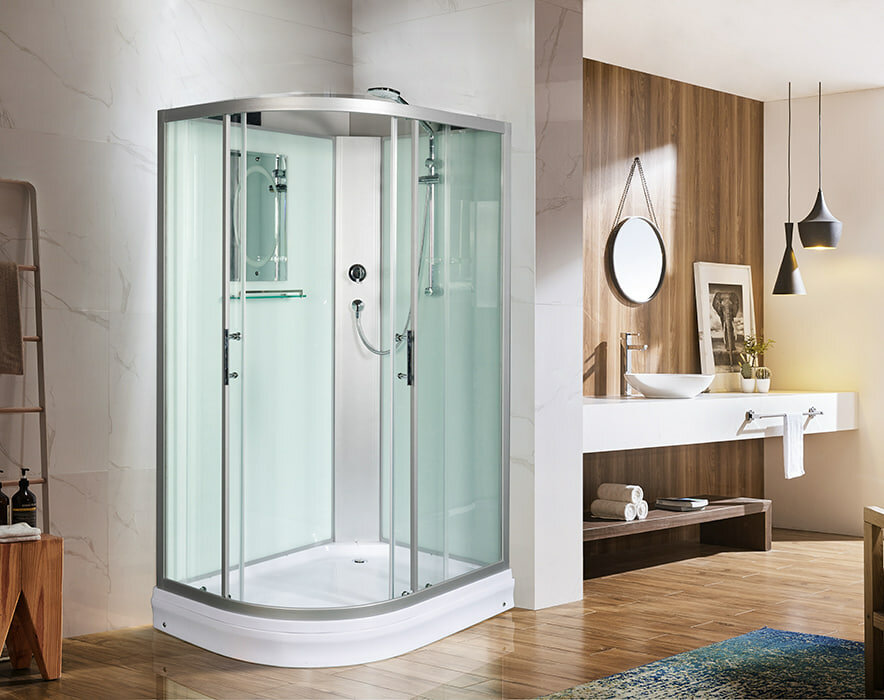 Душевая кабина WELTWASSER WW500 WERRA, с поддоном, 120 см x 120 см, прозрачная