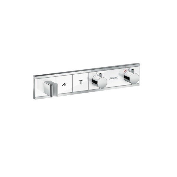Термостат для 2 потребителей Hansgrohe RainSelect 15355400, белый/ хром