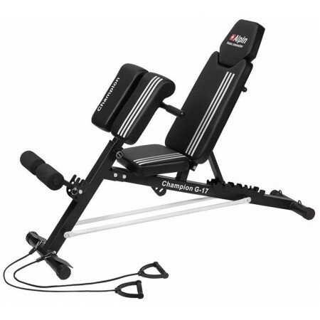Силовая скамья Alpin Champion G-17, максимальный вес пользователя: 120 кг