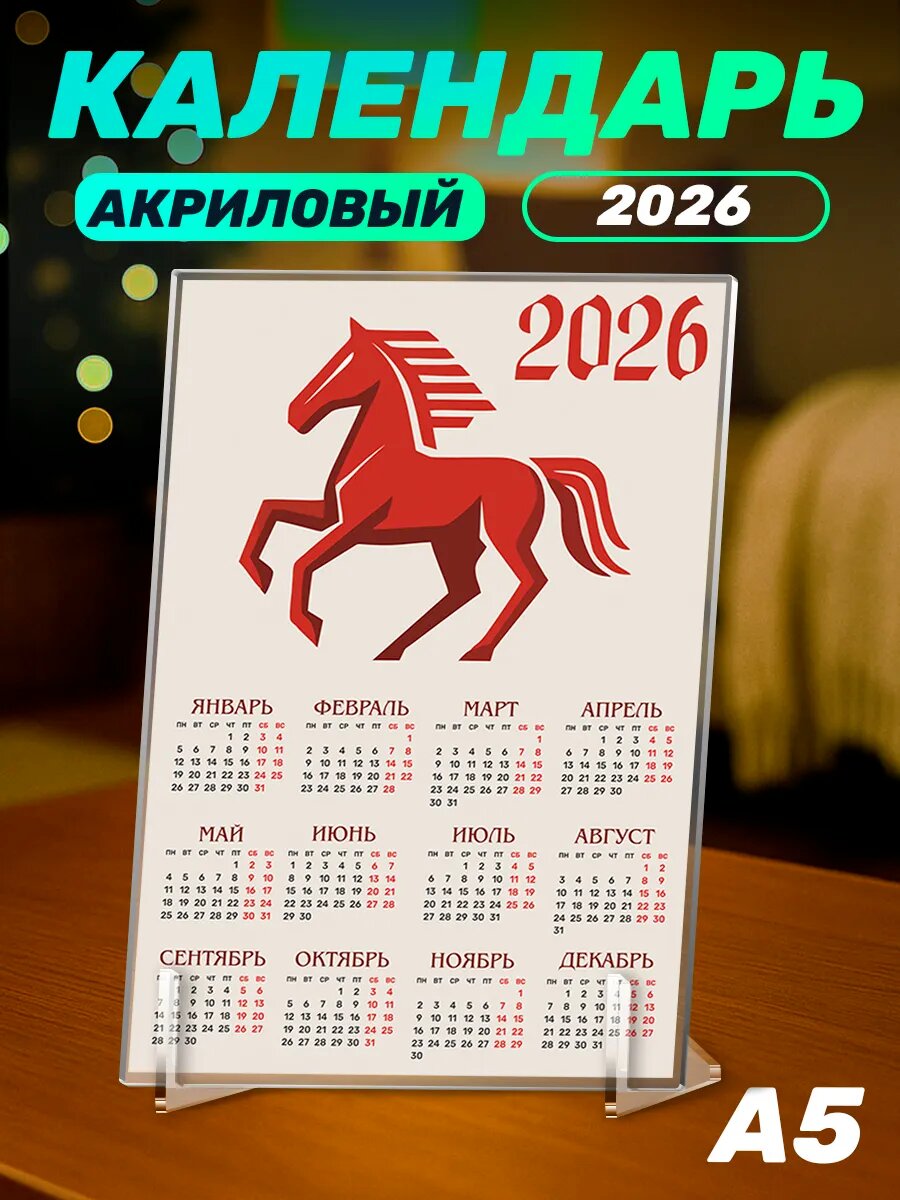 Календарь 2026 настольный Лошадь Символ года 2026