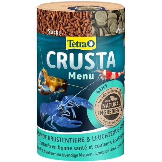 Основной корм для раков и креветок Tetra Crusta Menu 4 вида 100 мл.