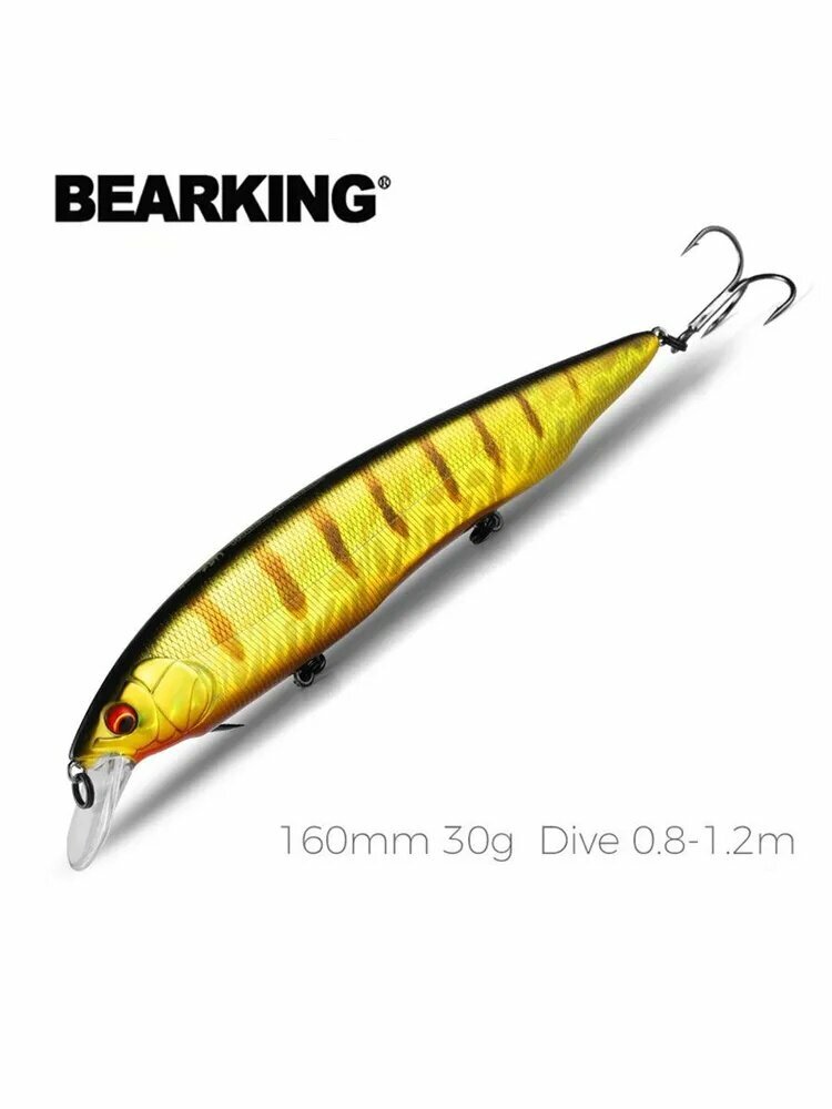 Воблер Bearking Kanata M160, 160мм, 30g, цв. I (заглуб.0,8 -1,2м)