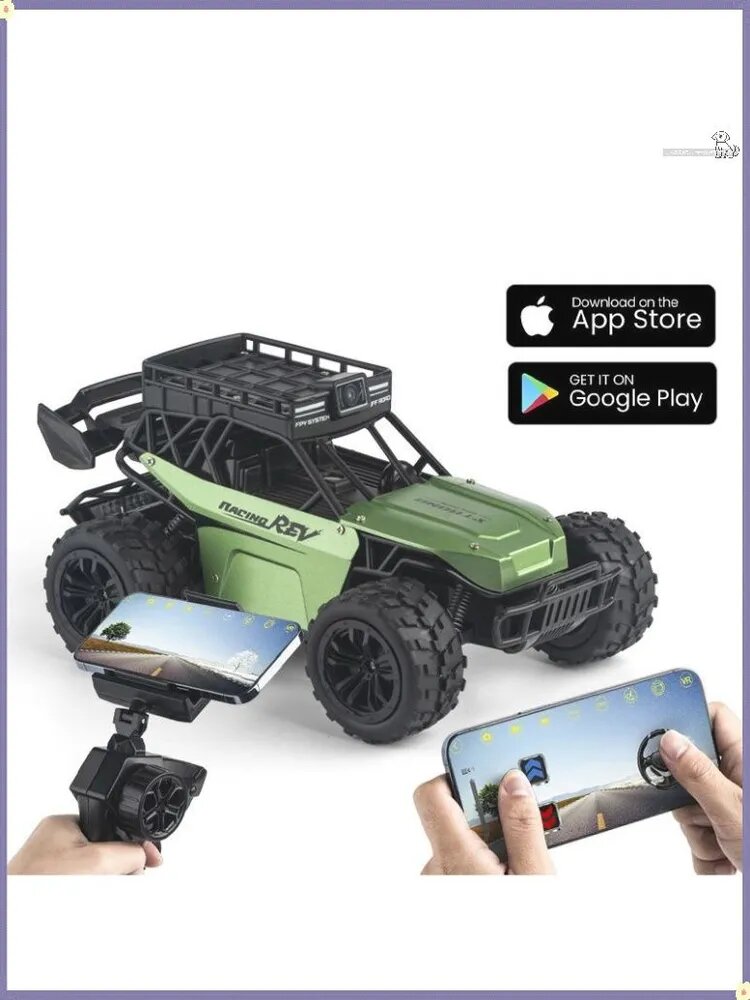 Машинка на пульте управления с камерой FPV для мальчиков, внедорожник, 1:10