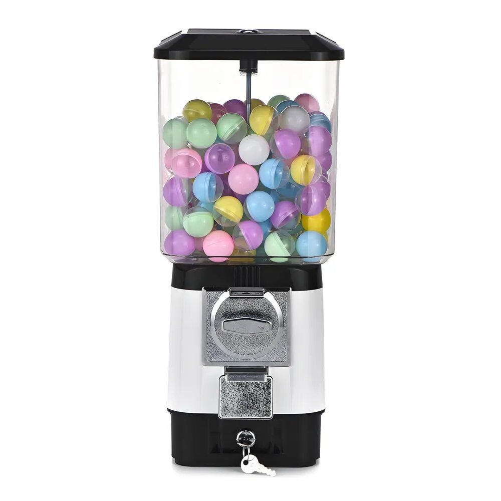 Вендинговый автомат для жвачек, попрыгунчиков, игрушек в капсулах и конфет/Опционально с монетным приводом/Механический торговый вендинговый аппарат KIDS'TOP