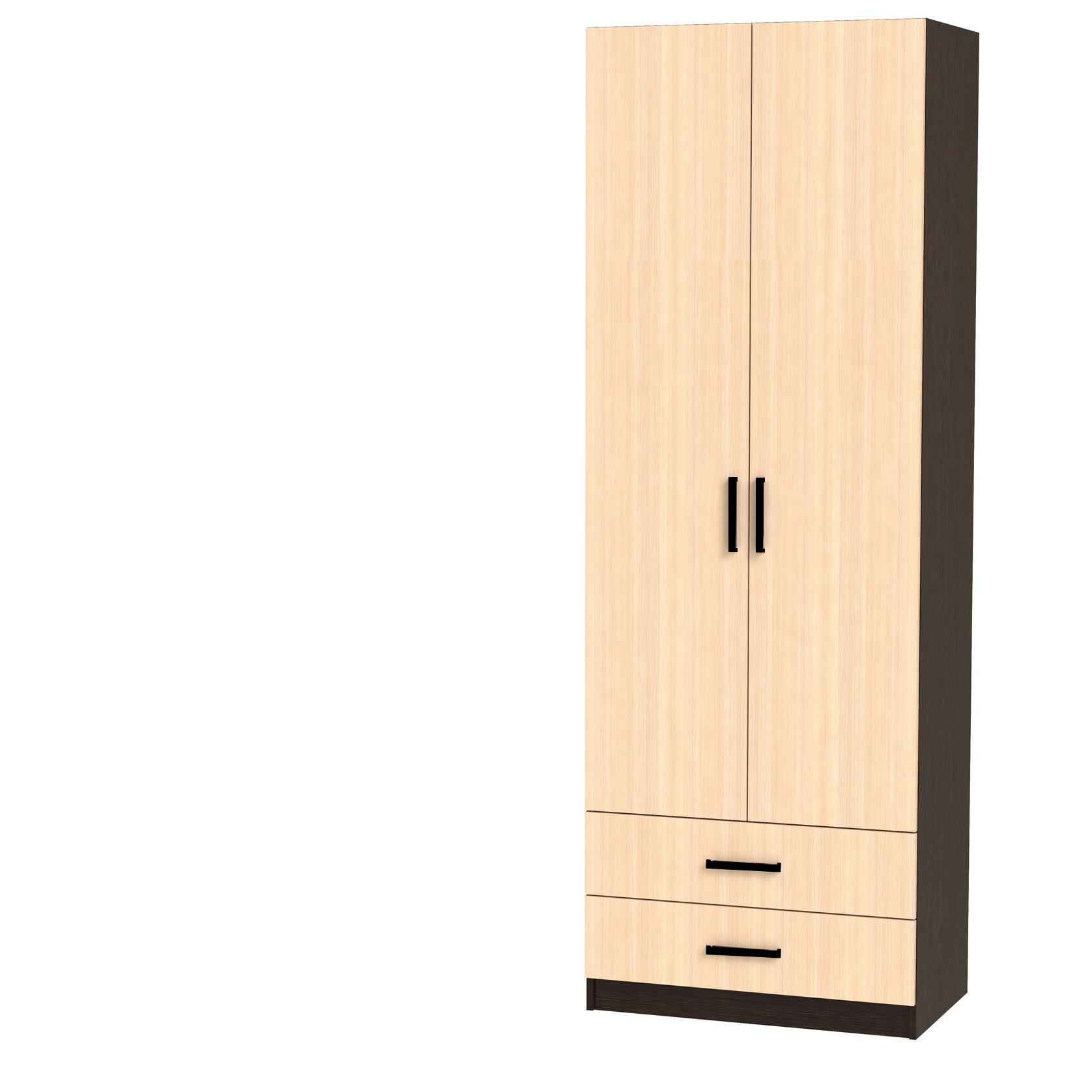 Шкаф-пенал для одежды Феникс М-6 80/210/52 Венге/Дуб молочный