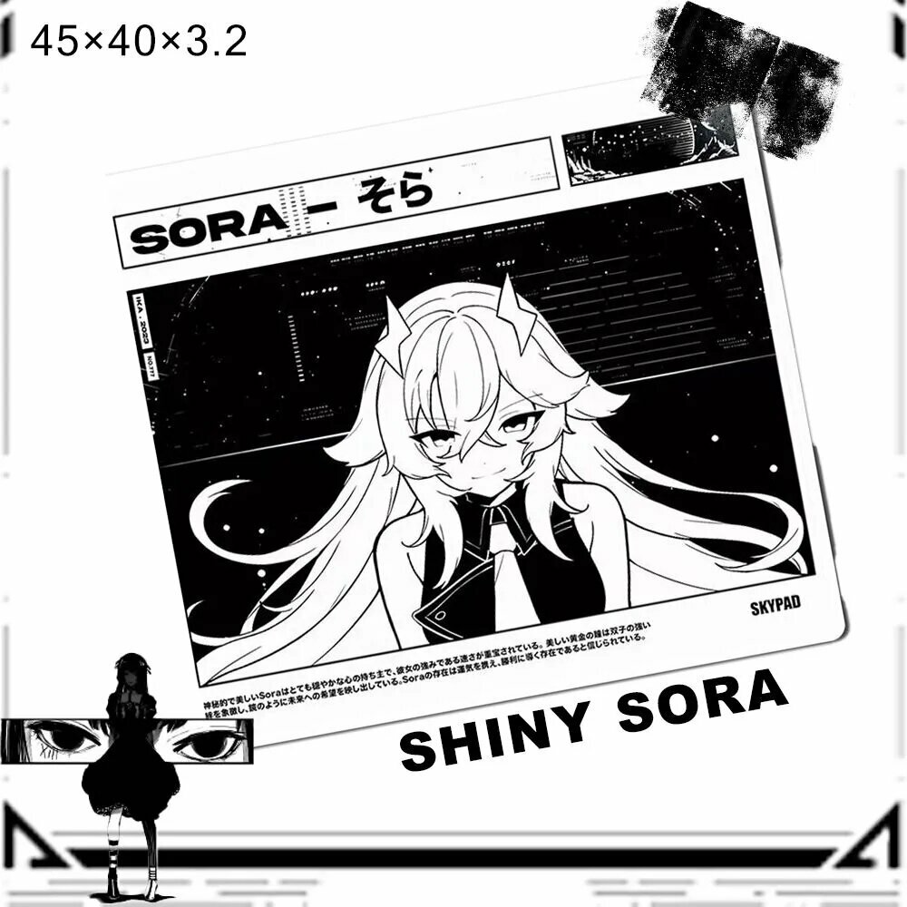 Skypad Коврик для мышки, XXL, черно-серый