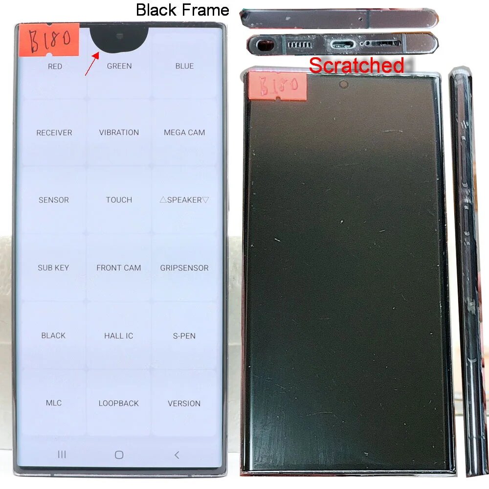 Samsung Galaxy S22 Ultra Black Frame B180 ЖК-дисплей