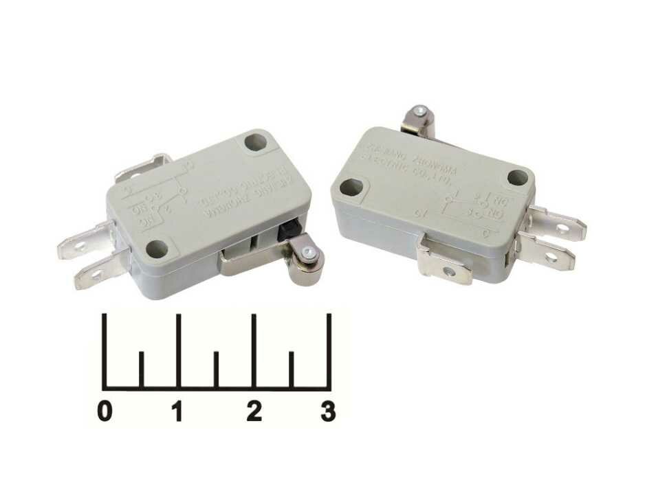 Кнопка тактовая CQC 16A с рычагом (S2196)