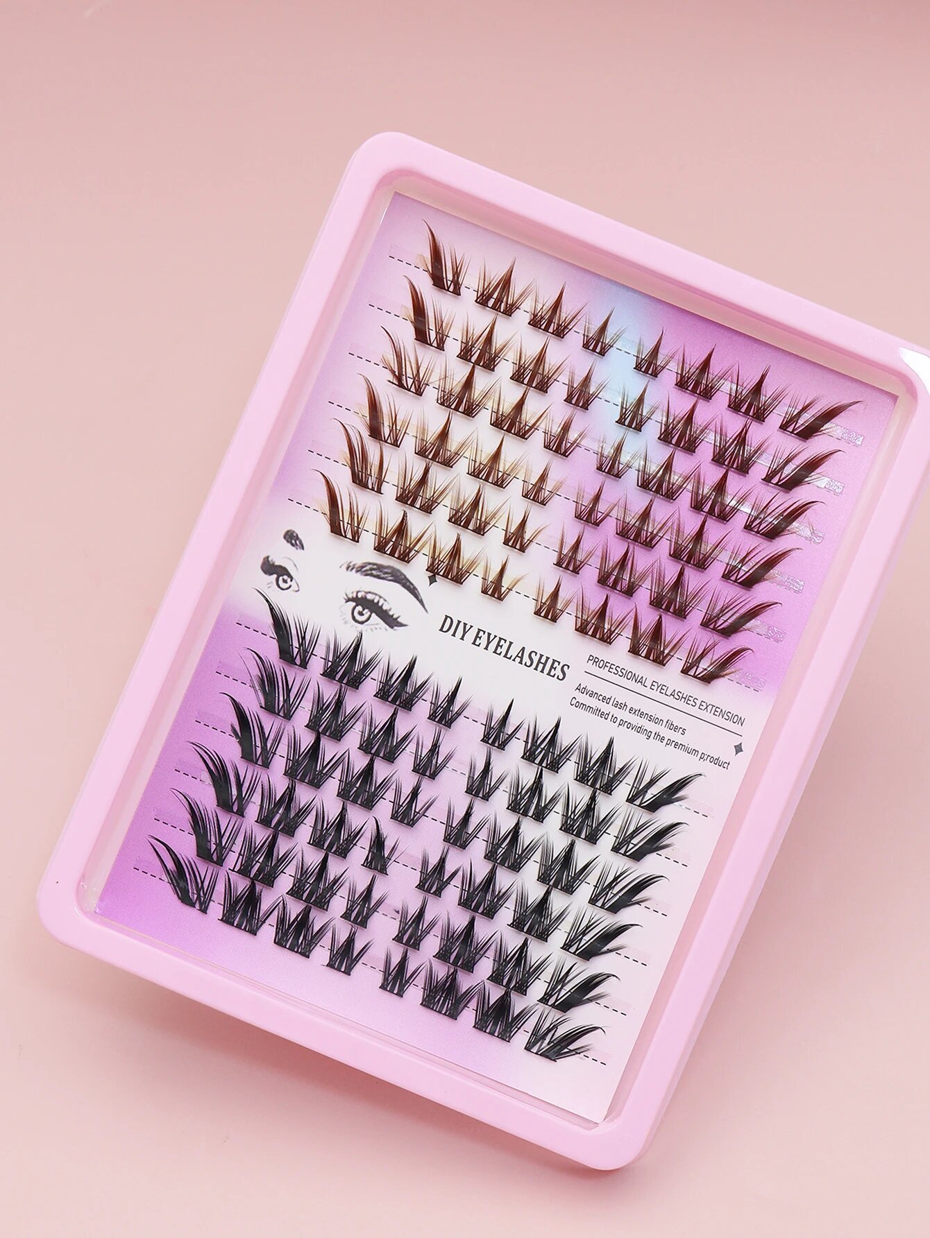 Накладные ресницы Ayrmilla, лисий взгляд, 8-16 мм