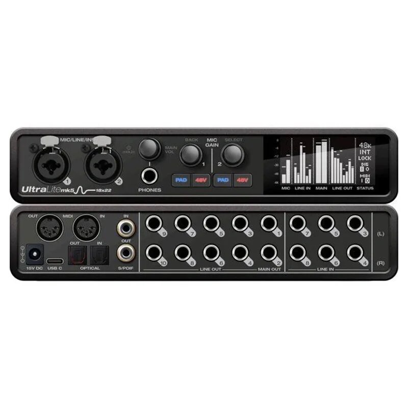 Аудиоинтерфейс USB MOTU Ultralite mk5 18 x 22 с DSP, смешиванием и эффектами, сверхнизкой WITH BOX