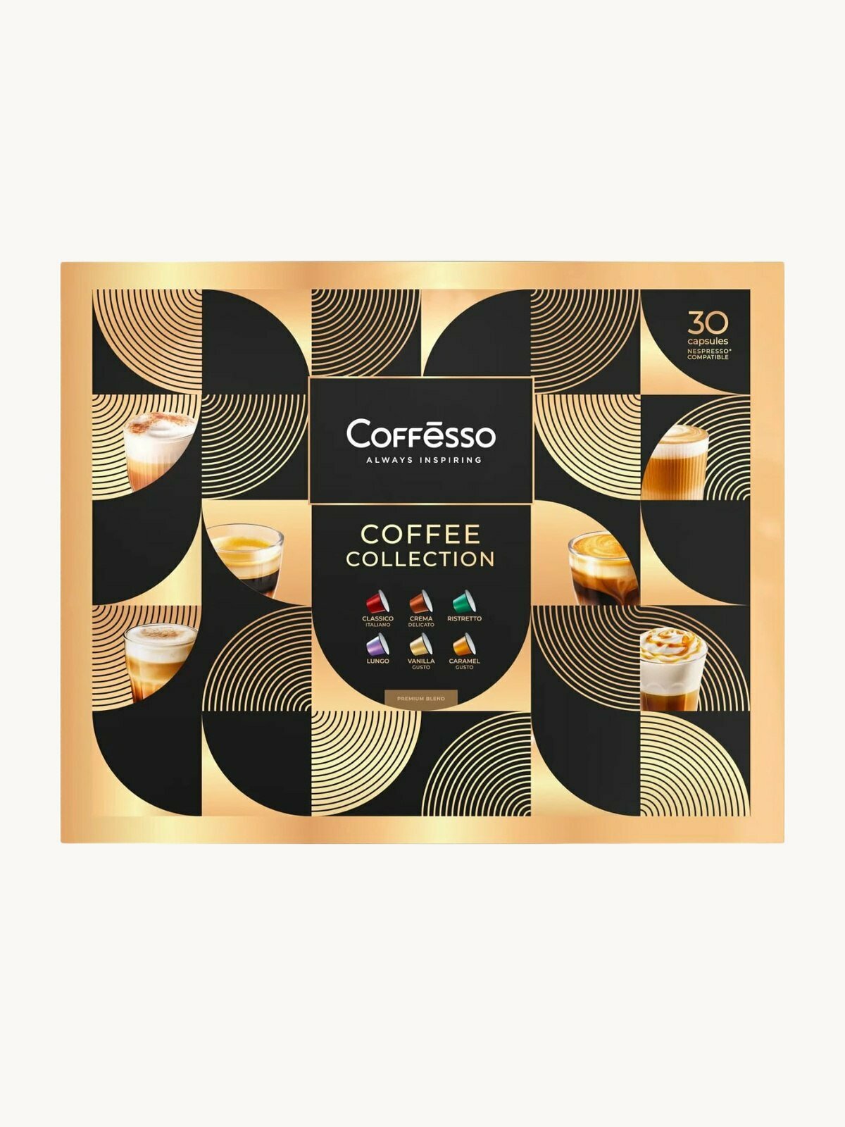 Набор кофе в капсулах Coffesso, ассорти, 6 вкусов, 30 капсул