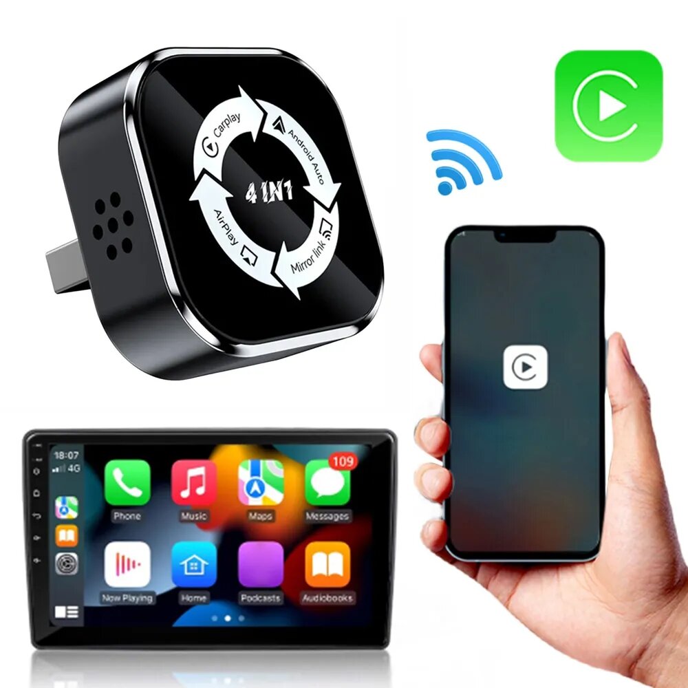 Кабель для мобильных устройств, 0.3 м USB для CarPlay Android Auto Mirror Link