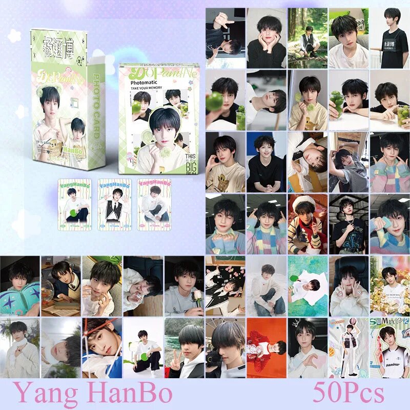 50 шт./компл. Zhang GuiYuan Yang BoWen Zuo QiHan лазерные ломо-карты 4-го поколения Traniee Wang LuJie Chen JunMing фотокарта подарок для фанатов