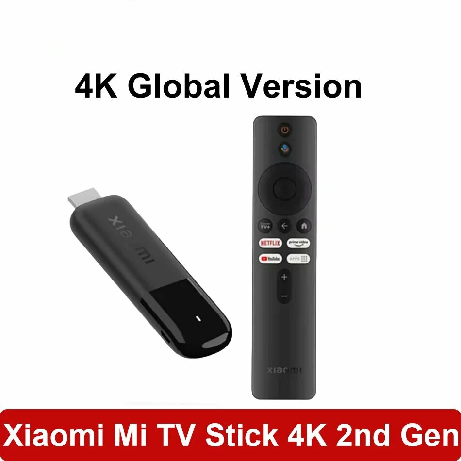 Xiaomi TV Stick 4K 2-го поколения черный Mi TV Stick