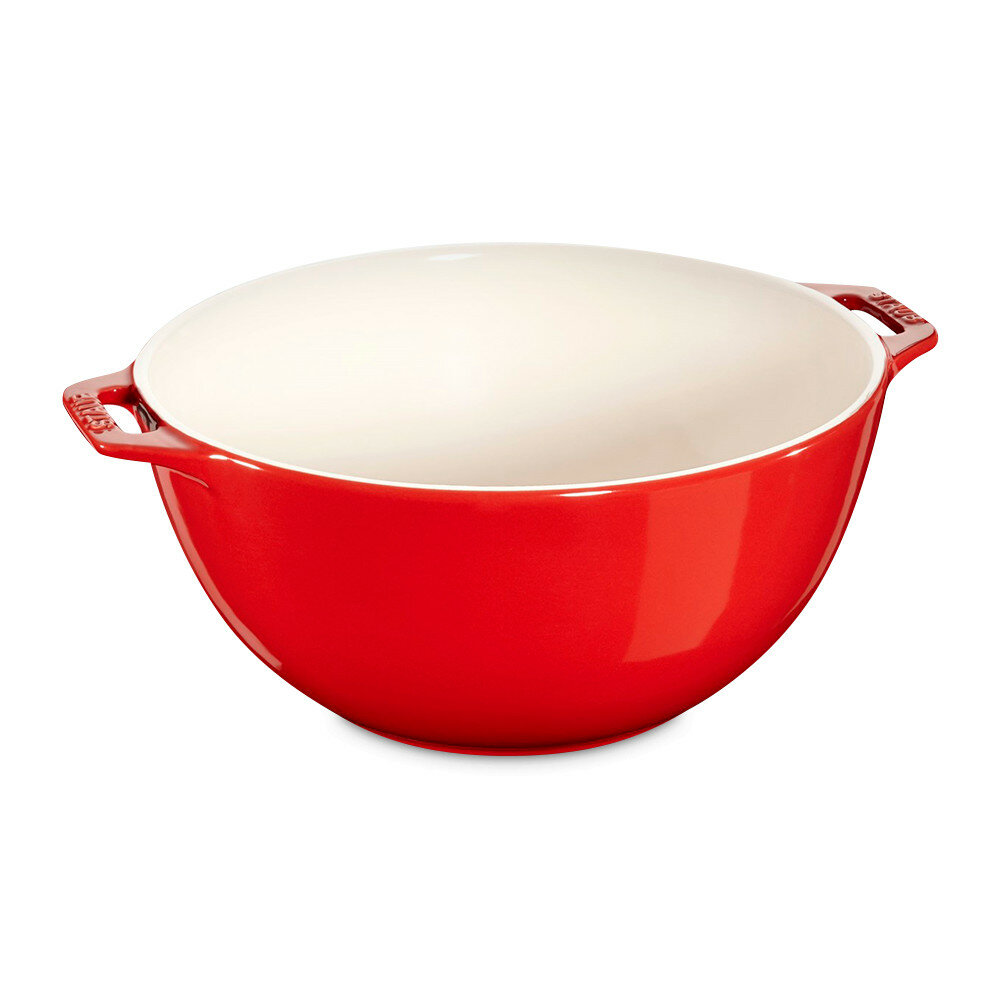 Миска с ручками, 25 см, керамика, красный 40510-797 La Cocotte