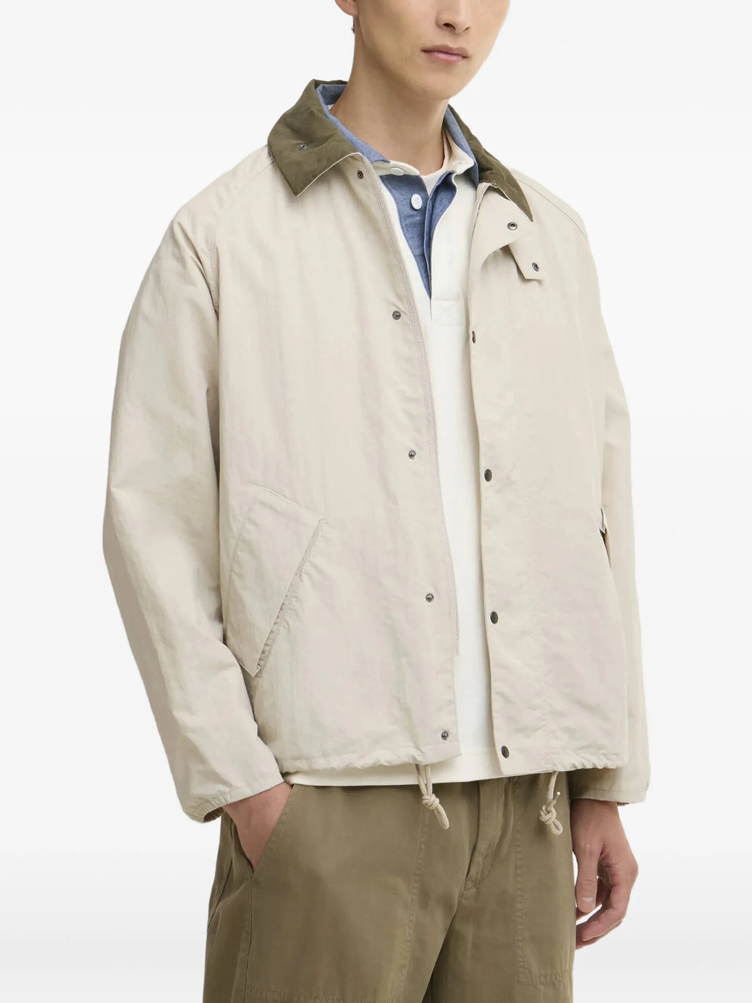 Куртка Barbour Transport button jacket, размер 42, разноцветный — фото 1