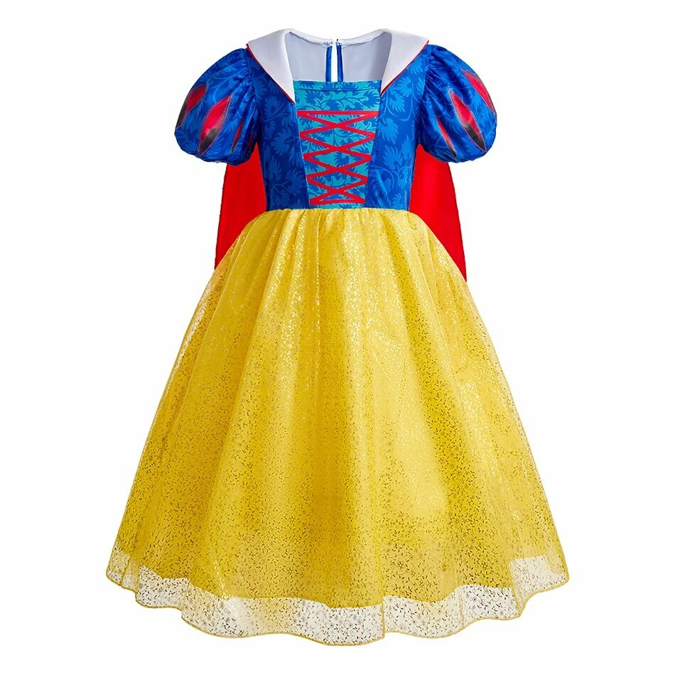 Детское платье принцесс Disney из полиэстера Size 120, Желтый, DW40