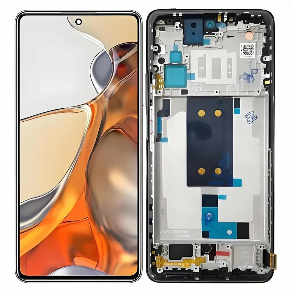 (AMOLED) Дисплей(экран) для Xiaomi 11T / 11T Pro (сяоми 11Т / 11Т Про) в сборе с тачскрином рамкой (Оригинал) , 21081111RG , 2107113SG/I/R