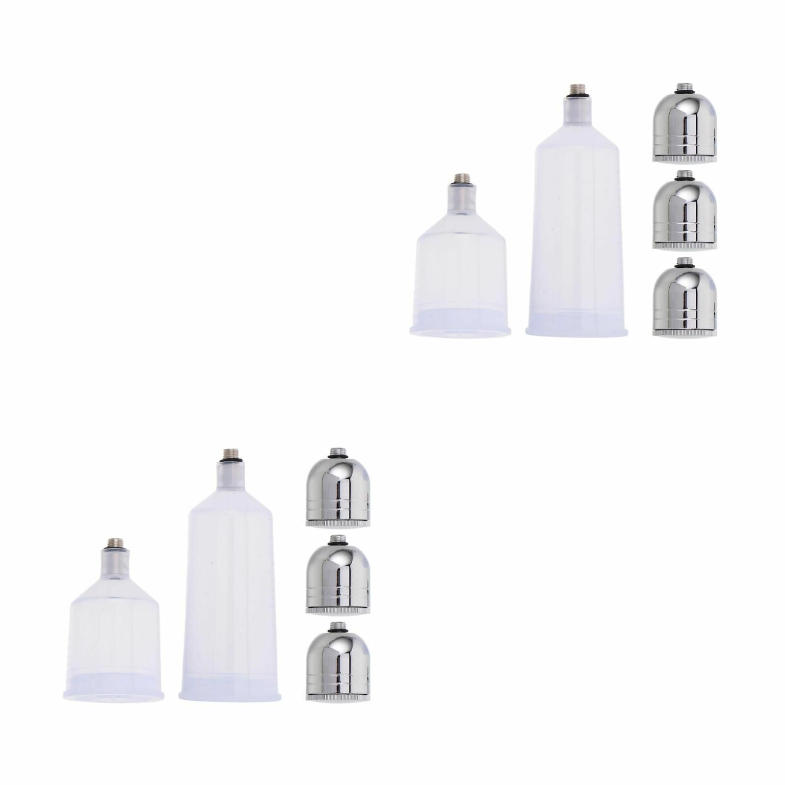 Сменные пластиково-металлические чаши для аэрографа в наборе для живописи и художественных техник