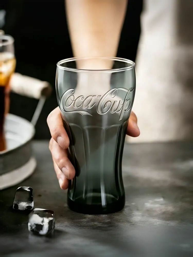 Cocacola Стакан с гравировкой "cocacola" 350 мл 1 шт серый металлик