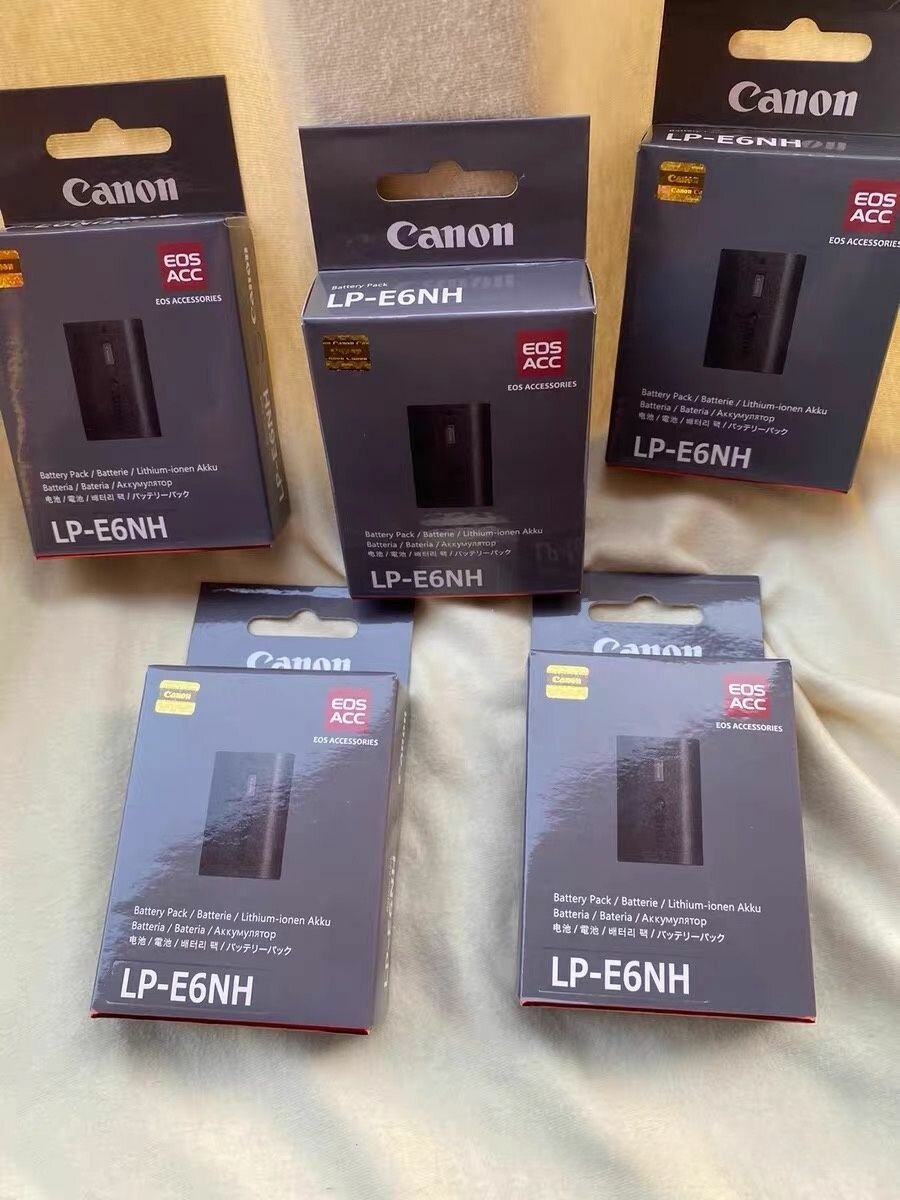 LP-E6NH аккумулятор 2130 мАч для Canon EOS R R5 R6 5D Mark IV III 5DS R 6D II 7D II 90D 80D камера LC-E6E зарядное устройство