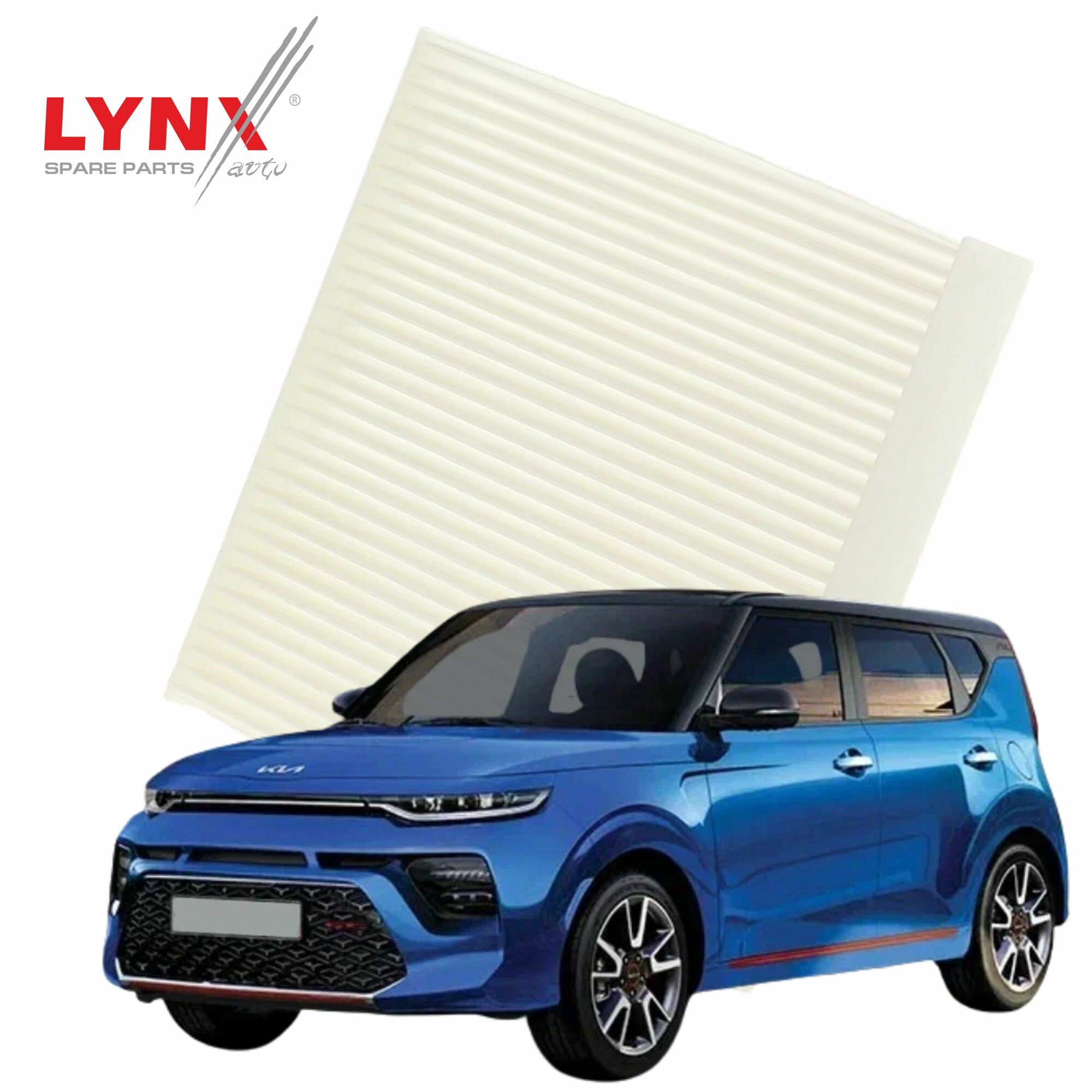 Фильтр салонный Kia Soul (3) / Киа Соул 2018 2019 2020 2021 2022 / 1шт LYNXauto