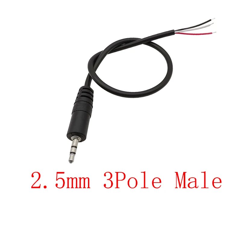 Аудио удлинитель 2.5мм/3.5мм 5шт 2.5mm 3Pole Male