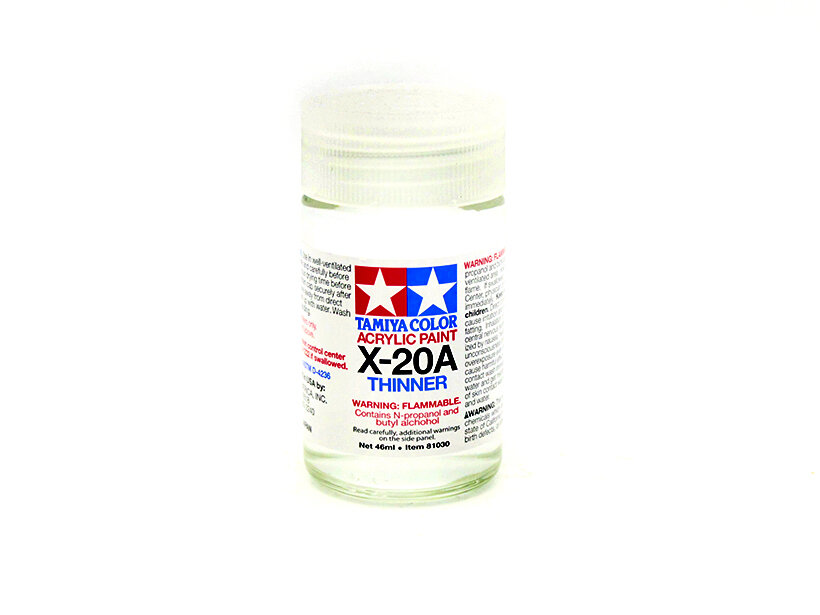 X-20A Acryllic thinner, 46 ml. (Растворитель для акриловых красок) Tamiya 81030