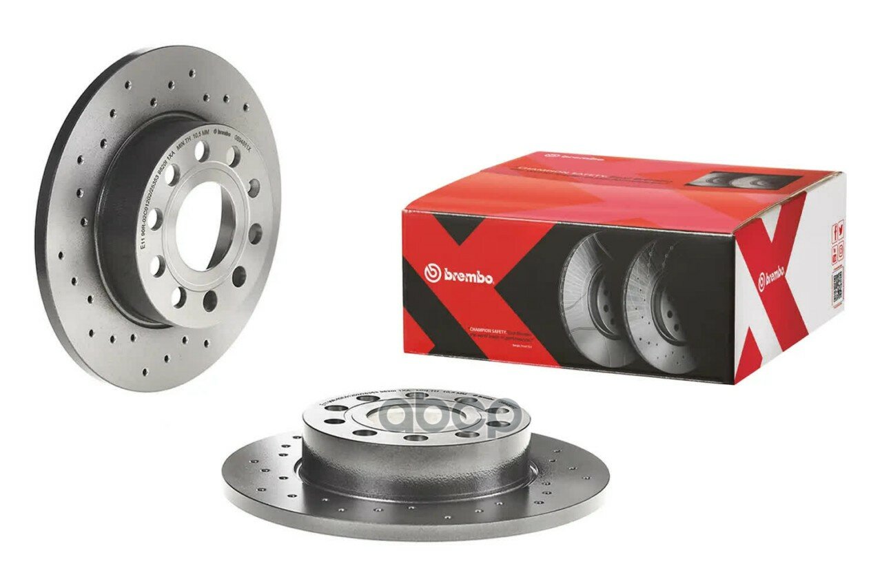 ( 08.9488.1X ) Тормозной диск Audi A3 (09.2004-), VW Caddy (2004-), Golf V, Jetta (2005-), Touran (2003-) R Brembo арт. 0894.
