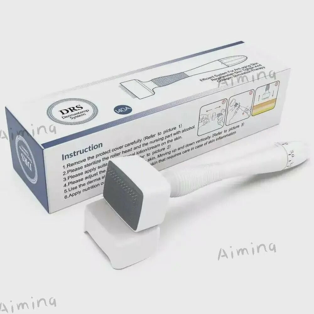 Импорт эссенций для лица Дерма Штамп DRS 140 игл Дермаштамп с регулятором иглы от 0 мм до 3,0 мм DermaStamp