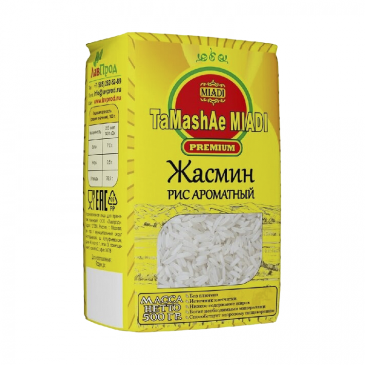 Жасмин Рис индийский Ароматный TaMashAe MIADI PREMIUM 500 гр