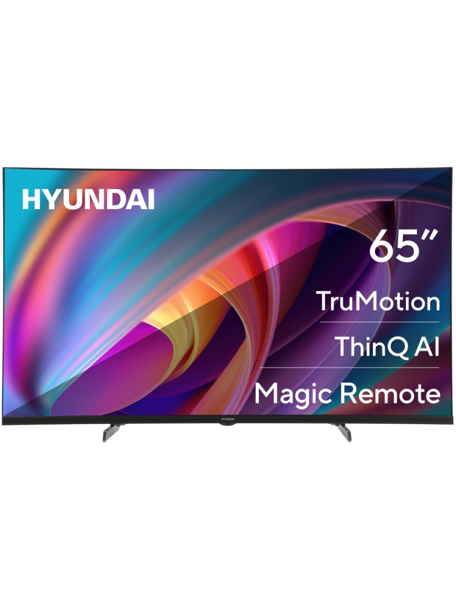 Телевизор Hyundai H-LED65BU7100 65" LED, 4K Ultra HD, серый, смарт ТВ, WebOS