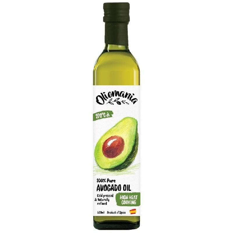 Масло OLIOMANIA авокадо рафинированное /стекло/ 500мл