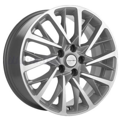 Литой колесный диск Khomen Wheels KHW1804 (Geely Atlas/Atlas Pro/Lifan Myway) 7,5x18/5x114,3 ET45 D60,1 F-Silver-FP