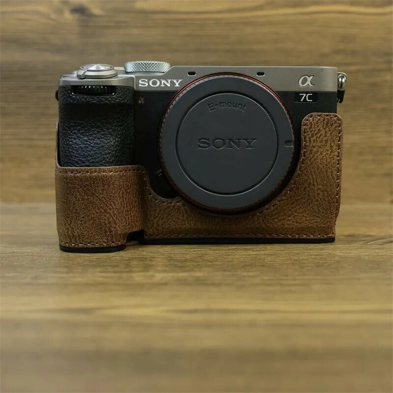 Полуфутляр для камеры из искусственной кожи для Sony A7CII A7CM2 A7C Mark II