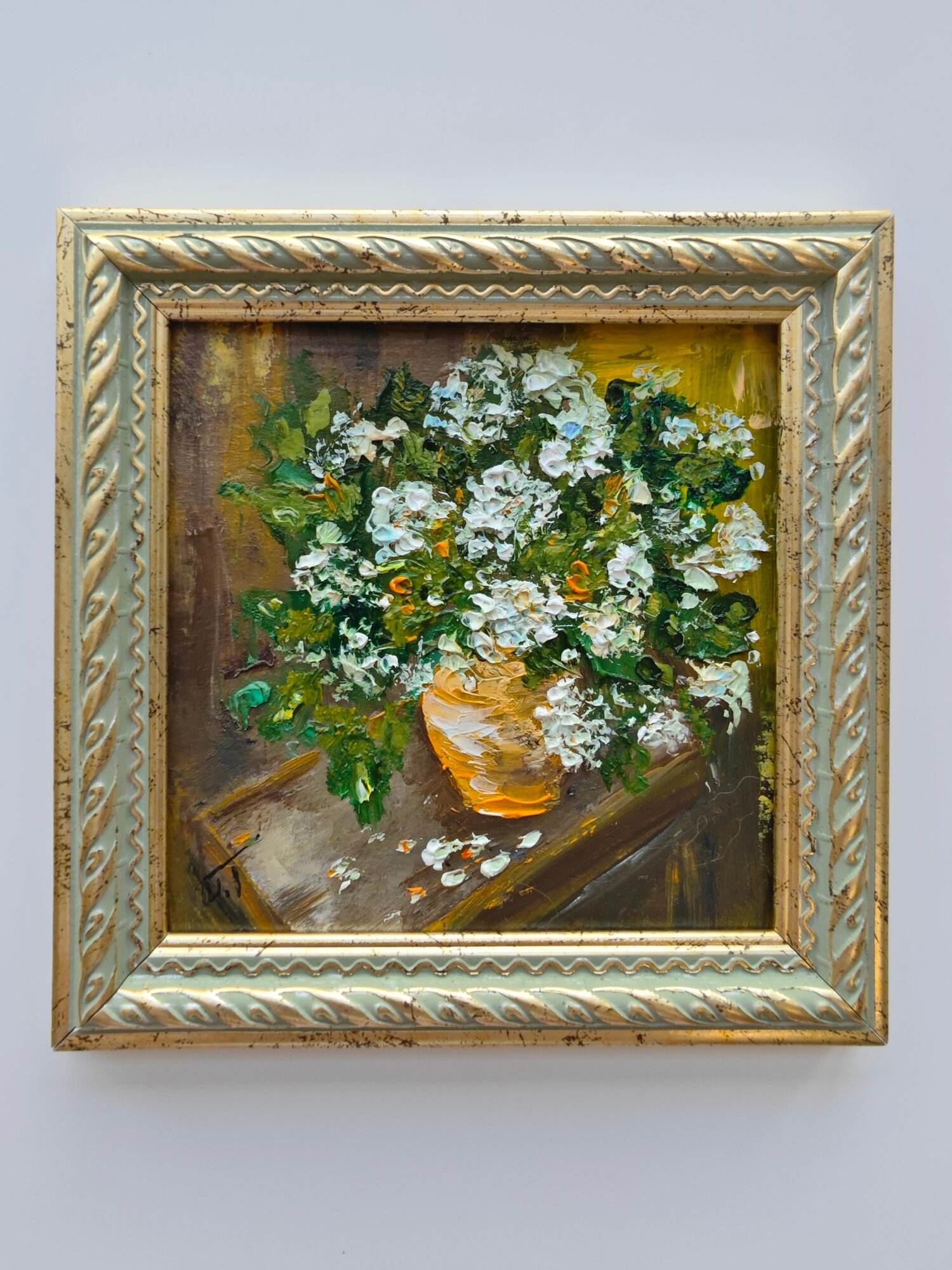 Мини картина маслом на холсте 10х15см