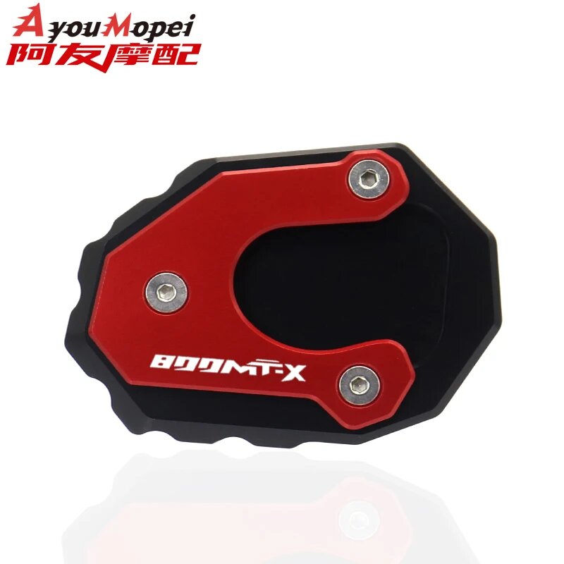 Подставка для ног с ЧПУ для мотоцикла, боковая подставка для ног, удлинитель, опорная Красный, Red