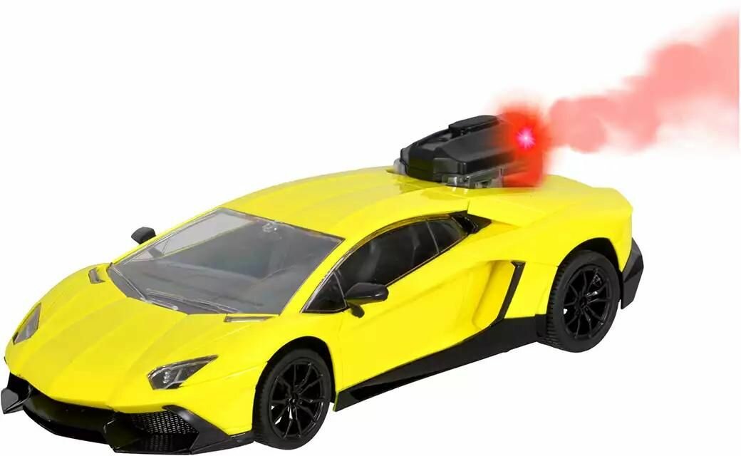 Машинка КНР Lamborghini Huracan, имитация пара, радиоуправляемая, масштаб 1:16, АКБ