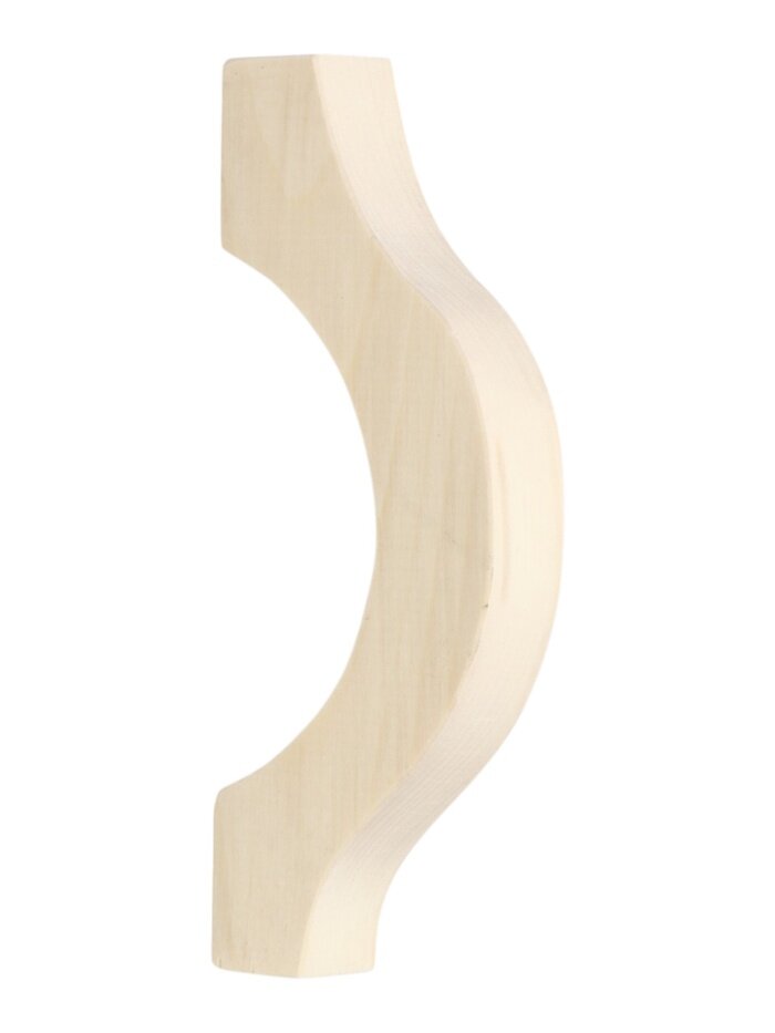 Ручка деревянная для бани и сауны, 23×7×26 см