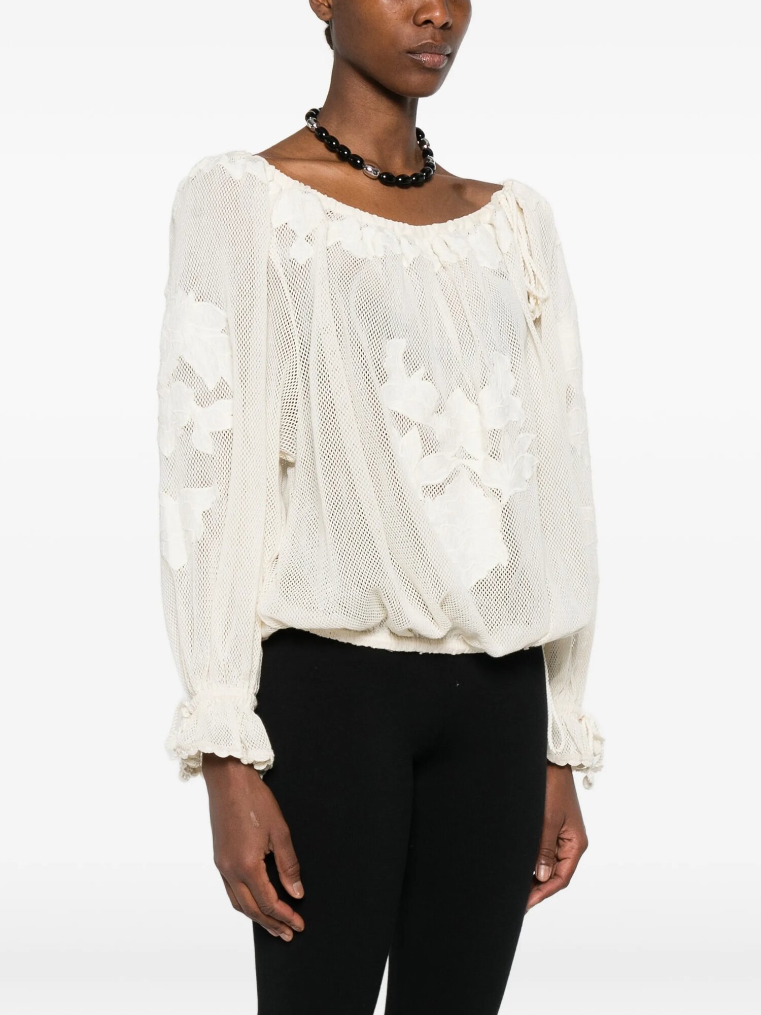 Блуза Isabel Marant Floral appliqué blouse, размер 40 — фото 1