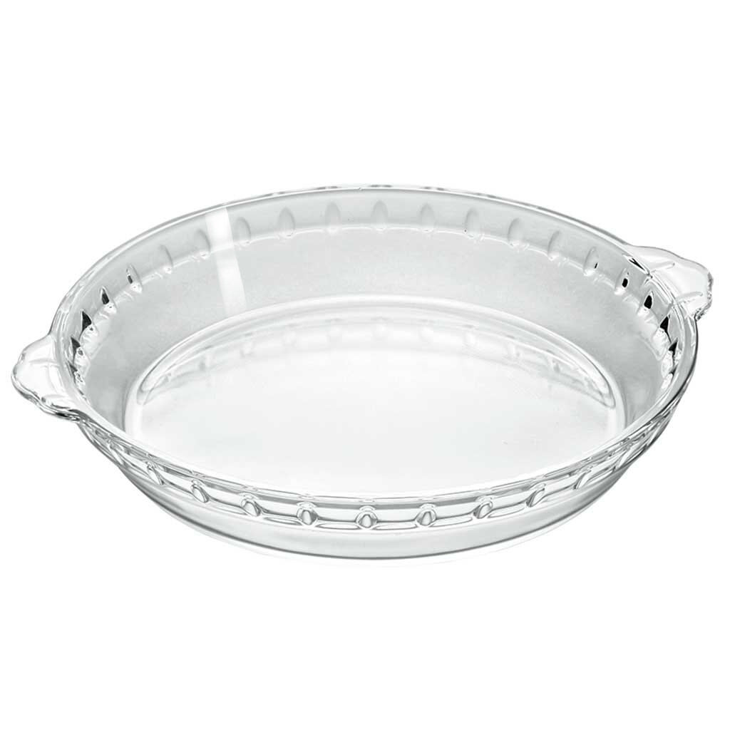 Круглая форма для запекания с ручками 2,0л "забава" РК-0042 из термостойкого стекла